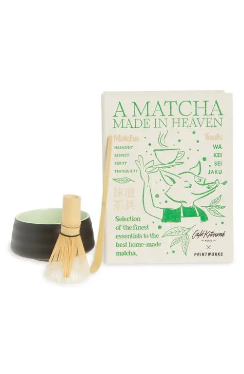 PRINTWORKS X Café Kitsuné Matcha Tools Set - Beige/ Multi