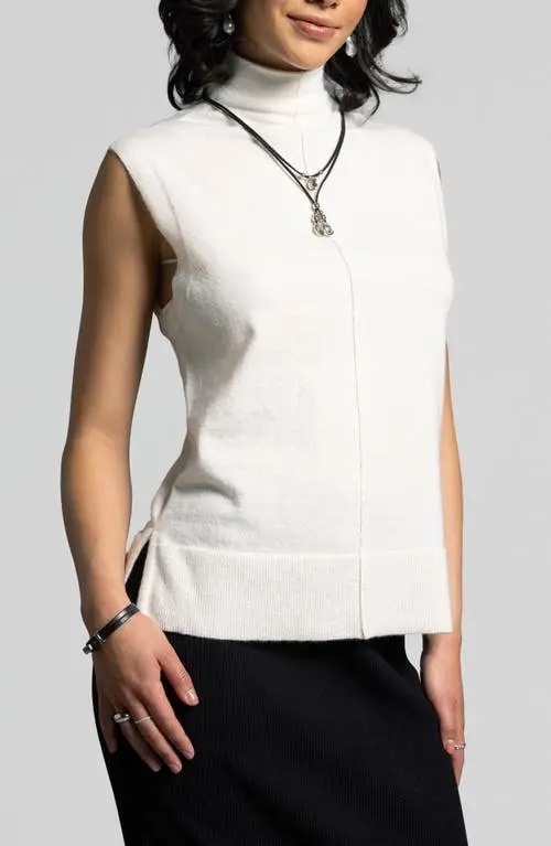 WEEKEND LOS ANGELES Jessamine Funnel Neck Sleeveless Sweater