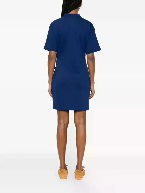 Polo Ralph Lauren Draped-panel Mini Dress - Blue
