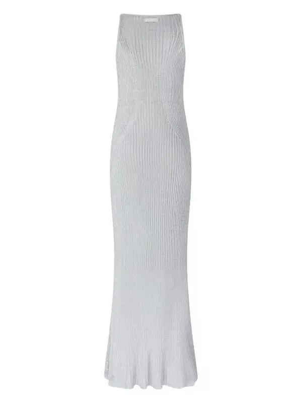 Pinko Knitted Maxi Dress - Grey