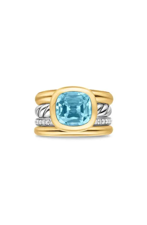 David Yurman Dy Mercer® Stone Ring - Sky Blue Topaz