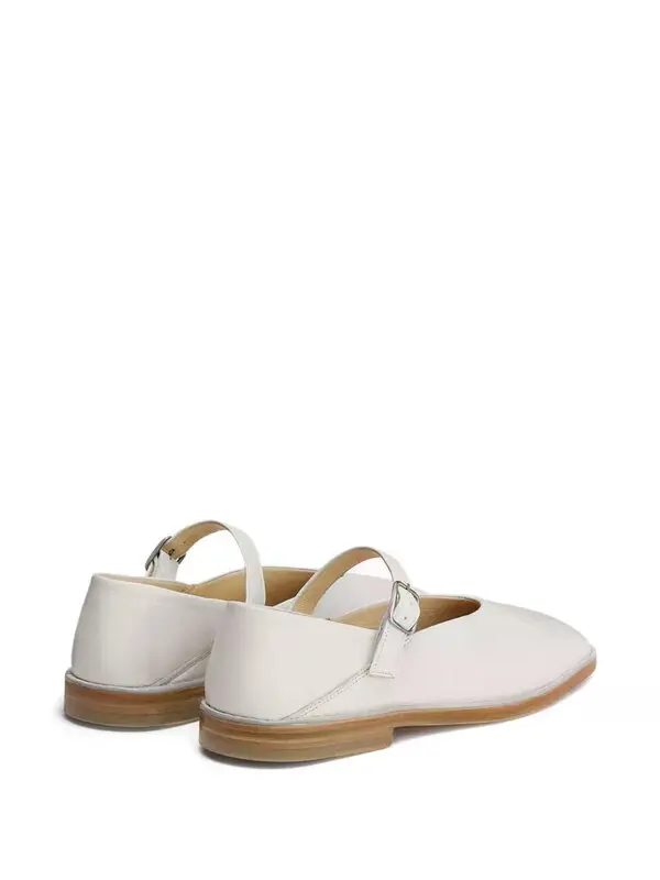 LEMAIRE Leather Ballerina Shoes - White