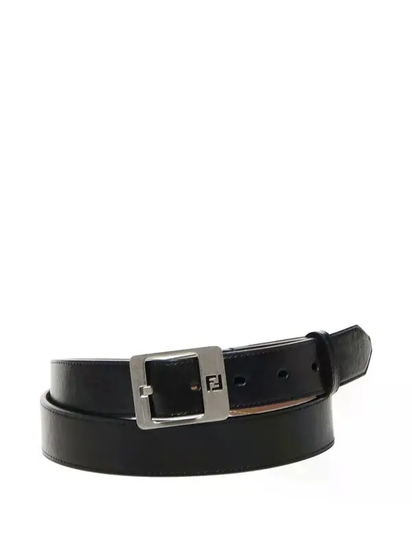 Fendi Leather Belt - Black
