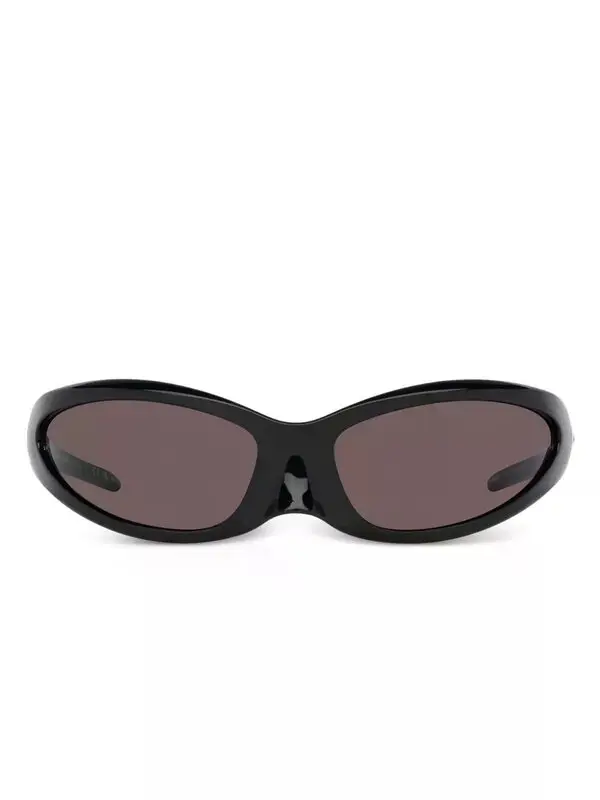 Balenciaga Skin Xxl Cat-eye Sunglasses - Black