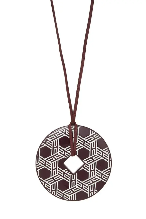 Hermès Acrylic Tsuba Necklace