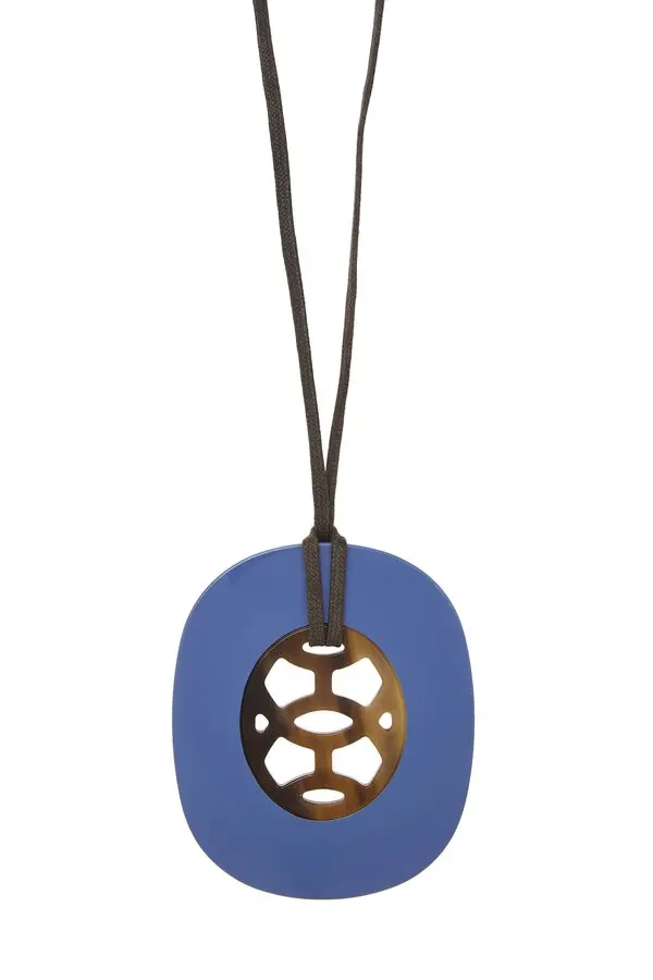 Hermès Acrylic Lift Pendant Necklace