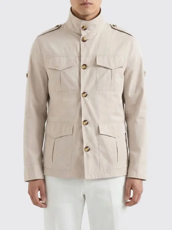 Brunello Cucinelli Cotton Blend Lightweight Jacket - Beige