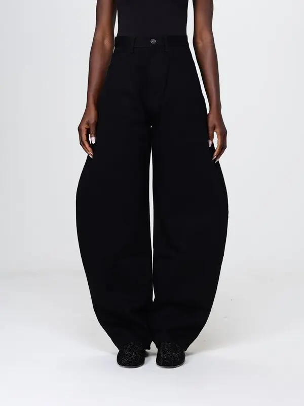 Alaïa Wide Leg Jeans - Black