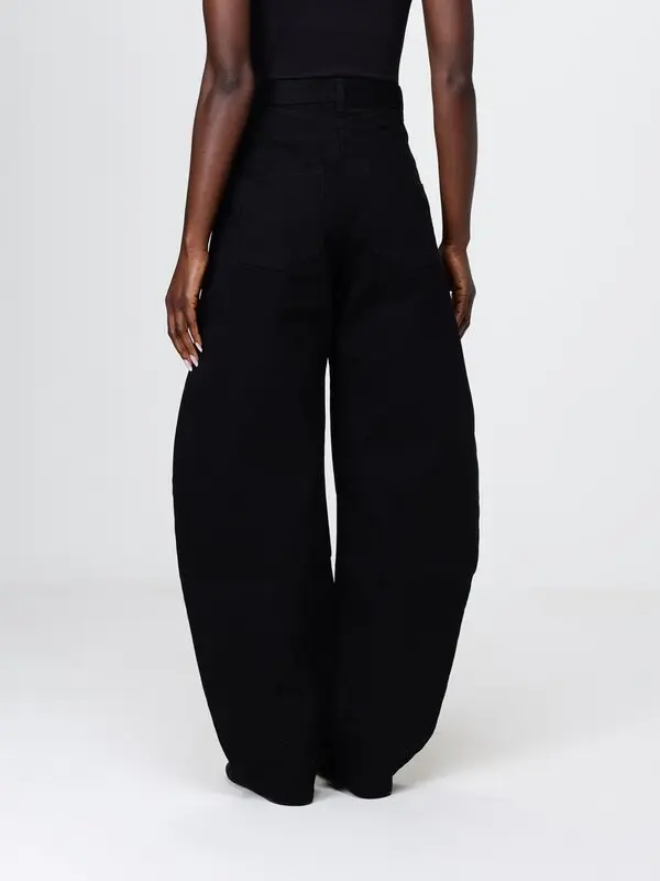 Alaïa Wide Leg Jeans - Black