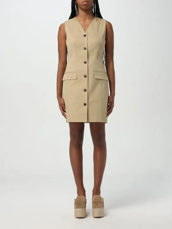 Theory Dress - Beige