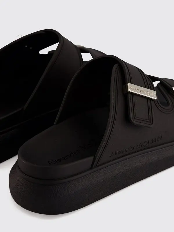 Alexander McQueen Hybrid Rubber Sandals - Black