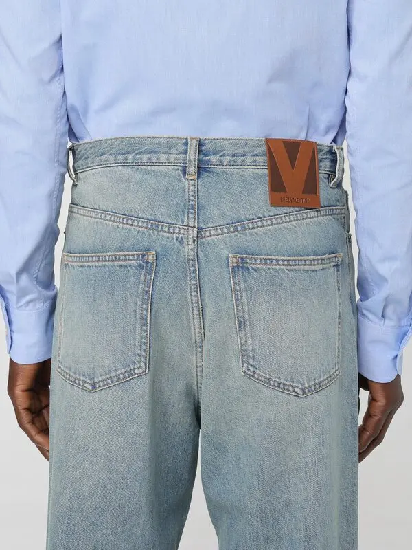 Valentino Garavani Wide Leg Jeans - Denim