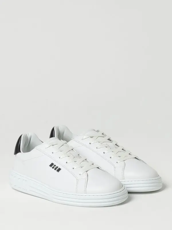 スニーカー MSGM Men Sneakers White 3540MS172823 02 ホワイト（白）系 MSGM(エムエスジイエム) スニーカー(メンズ