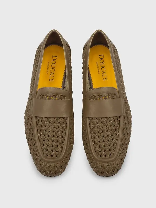 DOUCAL'S Woven Loafer - Mud