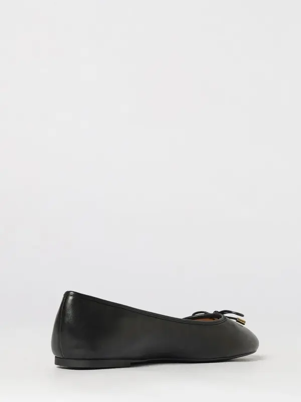 Ralph Lauren Ballet Flats With Bow Detail - Black