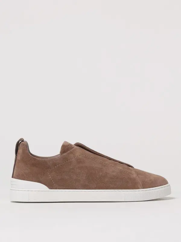 Zegna Suede Slip-on Sneakers