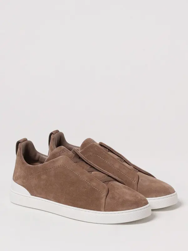Zegna Suede Slip-on Sneakers
