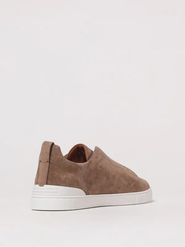 Zegna Suede Slip-on Sneakers