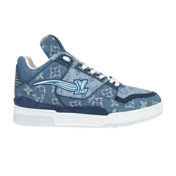 LOUIS VUITTON Trainer Monogram Denim Sneakers