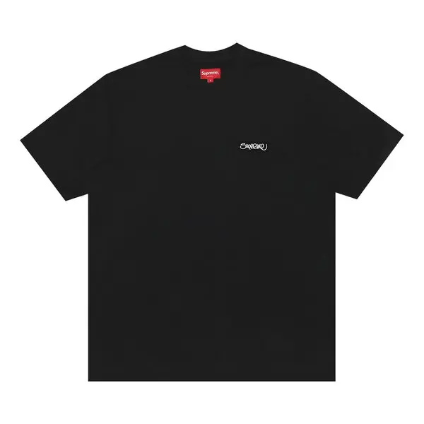 Supreme Washed Handstyle Short-sleeve Top - Black