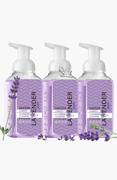 LOVERY Foaming Hand Soap Pack Of 3 With Free Swarovski Bracelet - Lavender Jasmine