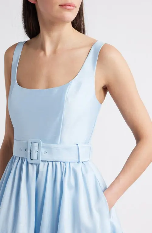 hutch belted tiered midi dress Hutch | Dresses | Scoop Neck Light Blue Belted Midi Dress