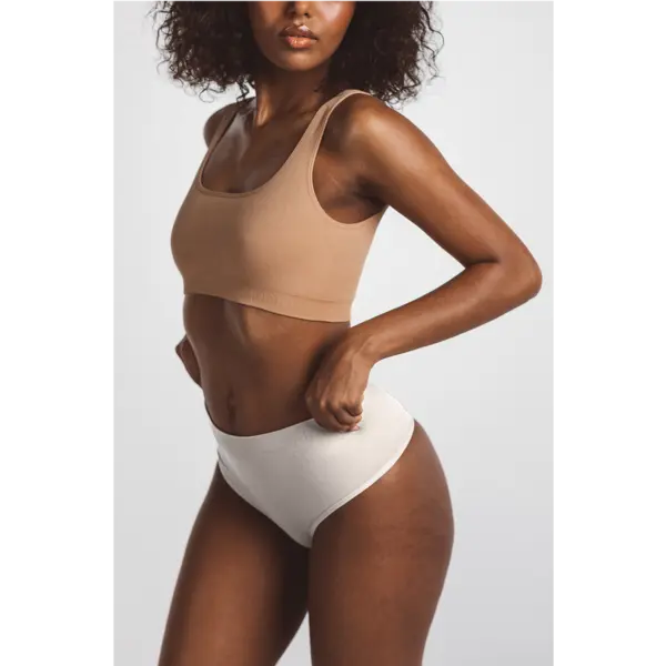 LDMA High Sculpt Thong Rib - Cream