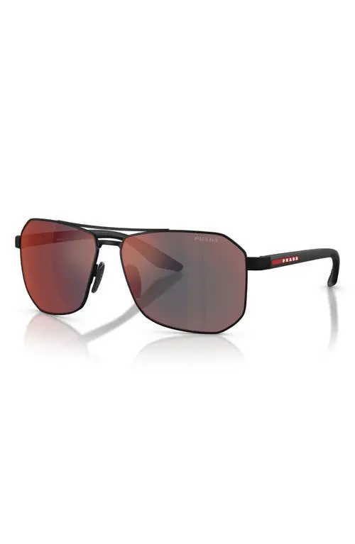 Prada 62mm Pilot Sunglasses