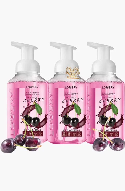 LOVERY Foaming Hand Soap Pack Of 3 - Black Cherry