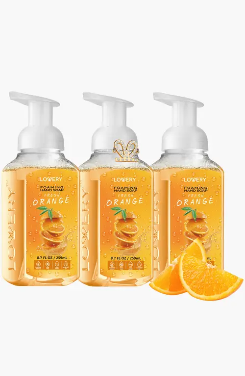 LOVERY Foaming Hand Soap Pack Of 3 - Fresh Orange
