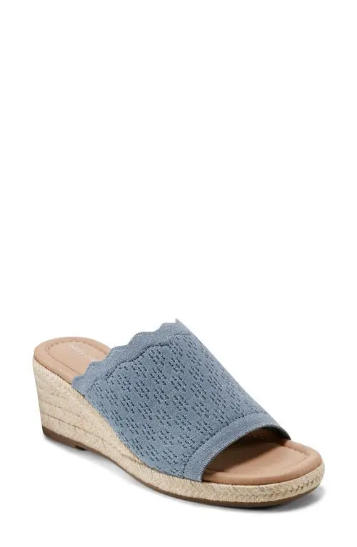 Easy Spirit Shanice Wedge Espadrille Slide Sandal