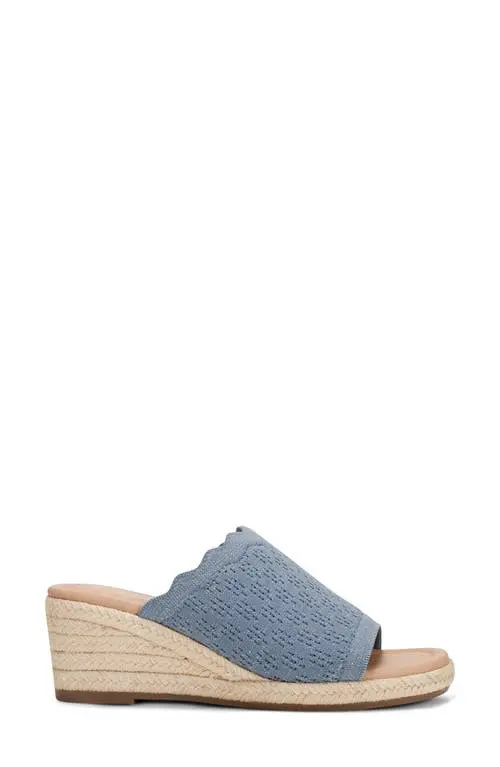 Easy Spirit Shanice Wedge Espadrille Slide Sandal