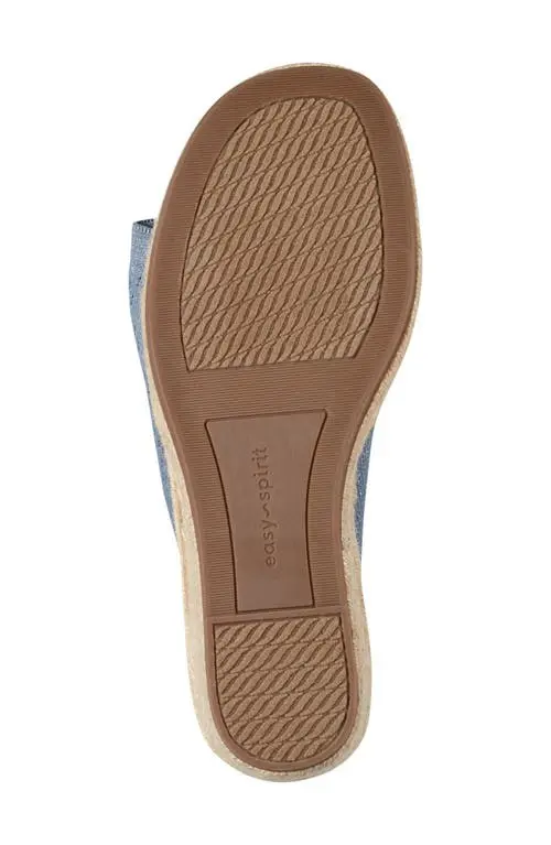 Easy Spirit Shanice Wedge Espadrille Slide Sandal