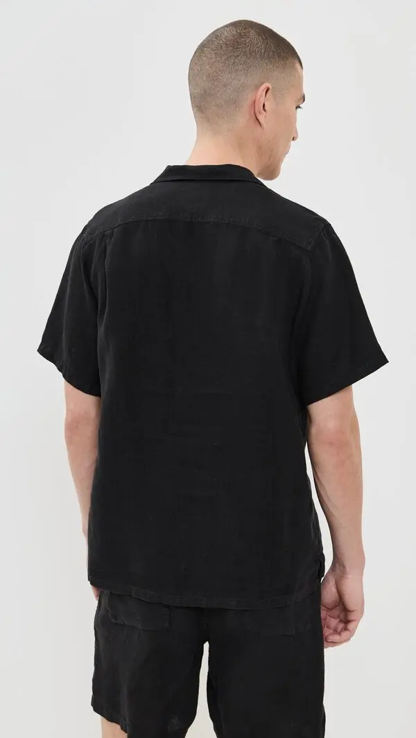 BATHER Linen Shirt - Black
