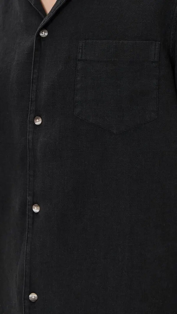 BATHER Linen Shirt - Black