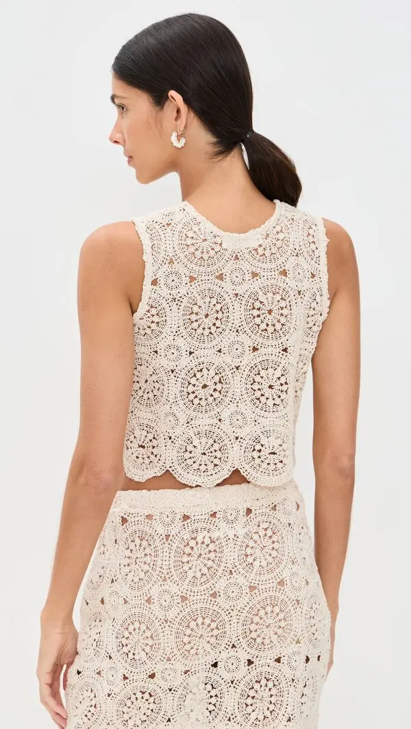 4TH & RECKLESS Laurenne Crochet Top