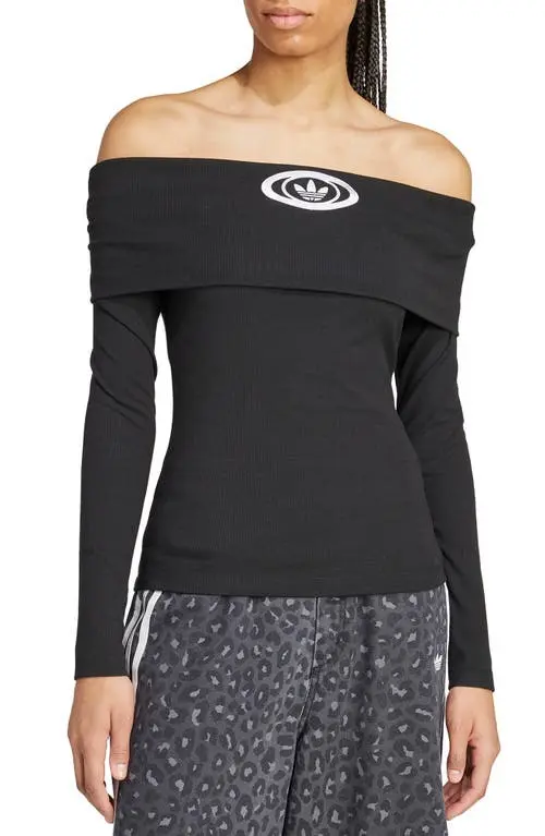 ADIDAS ORIGINALS Campus 2000 Off-the-shoulder Top