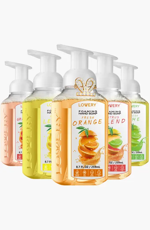 LOVERY Citrus Foaming Hand Soap Multipack - 5 Pack
