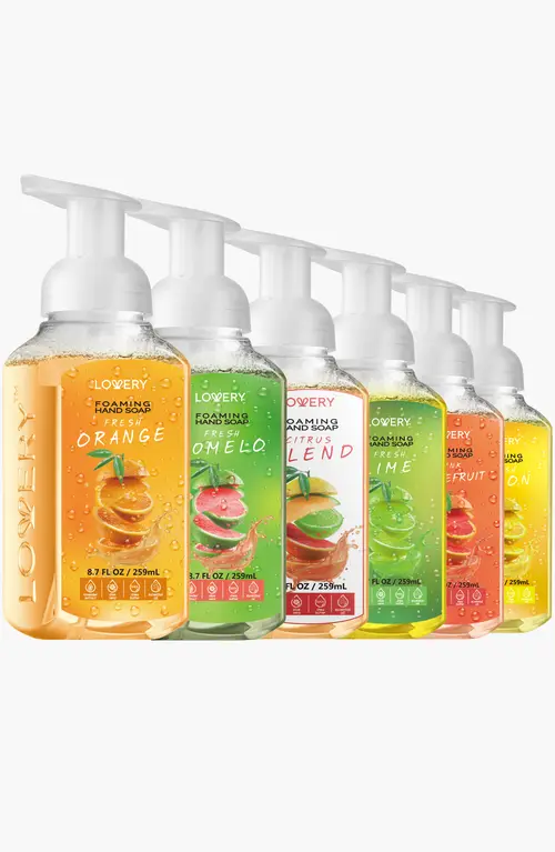 LOVERY Citrus Foaming Hand Soap Multipack - 6 Pack