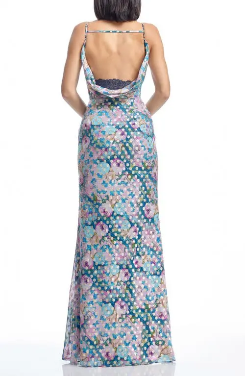 Dress The Population Drae Floral Evening Gown