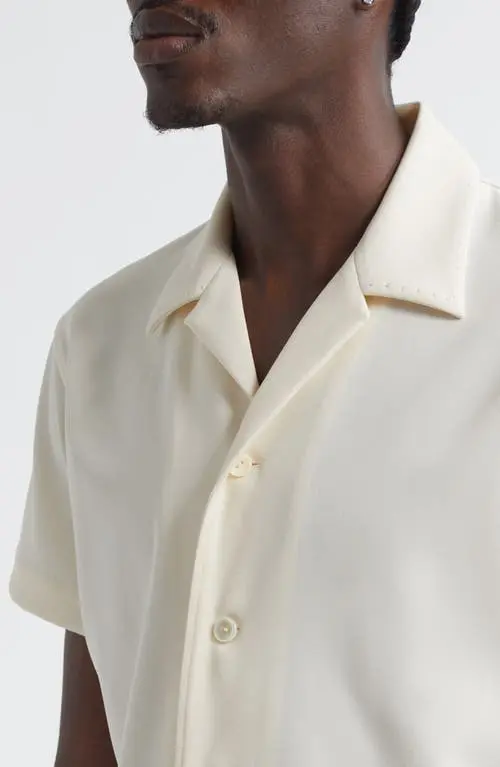 SECOND / LAYER Avenue Camp Shirt - White 0053