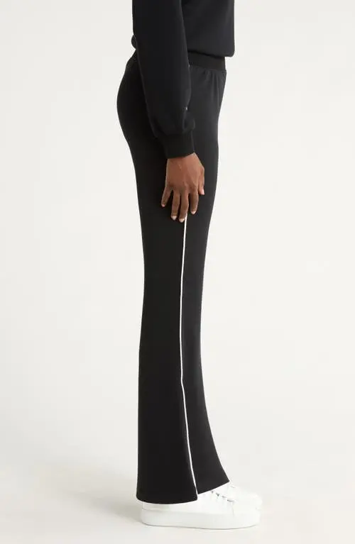 Spanx Airessentials Pique Flare Leg Pants - Very Black