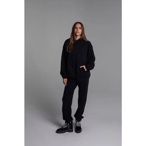 LDMA Heritage Cotton Terry Hoodie - True Black