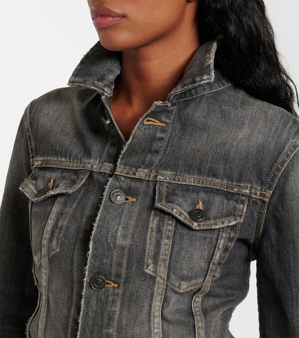 Balenciaga Lace-up Denim Jacket
