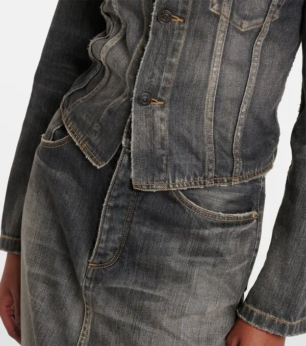 Balenciaga Lace-up Denim Jacket