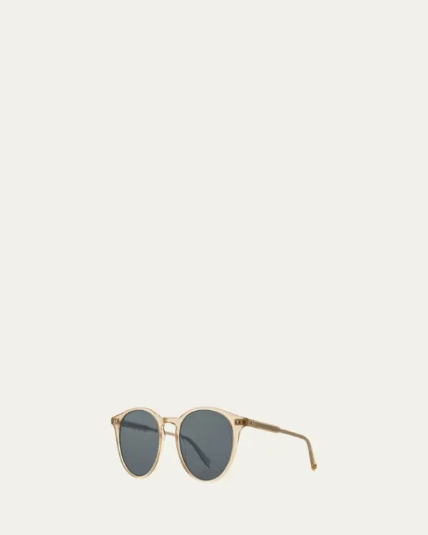 Garrett Leight Clune Sun Round Sunglasses - Blonde