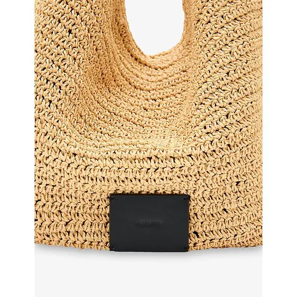 ALLSAINTS Asha Raffia Shoulder Bag - Natural
