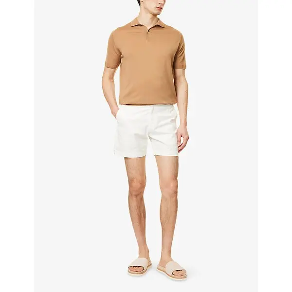 Orlebar Brown Regular-fit Stretch-cotton Shorts - Sea Mist