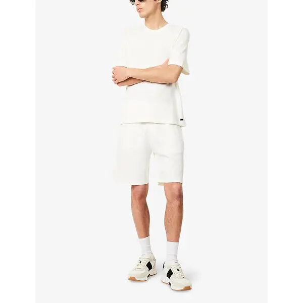 BOSS Waffle-texture Cotton-blend Shorts