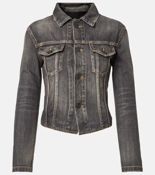 Balenciaga Lace-up Denim Jacket